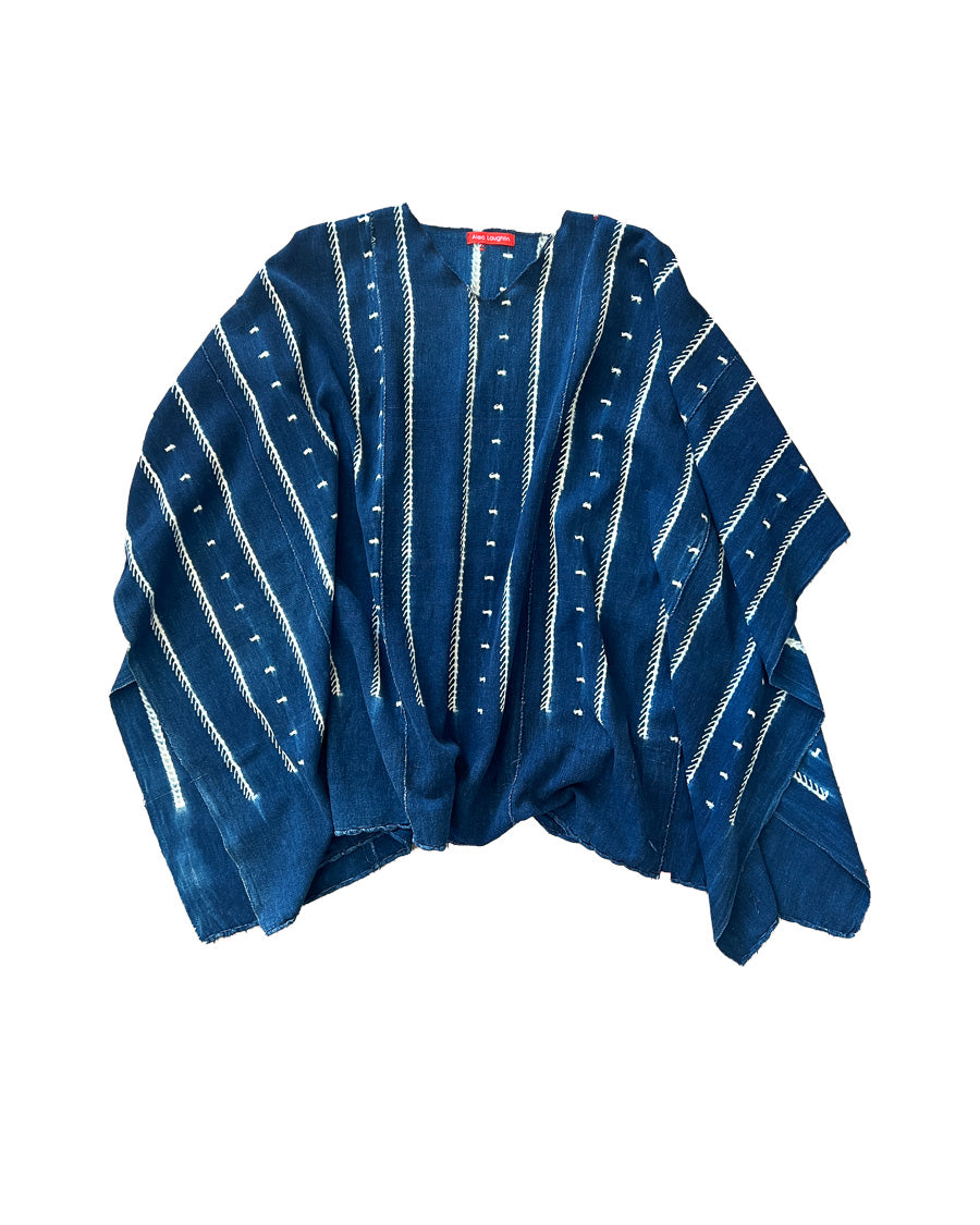 The Indigo Poncho – LAUGHLIN MERCANTILE